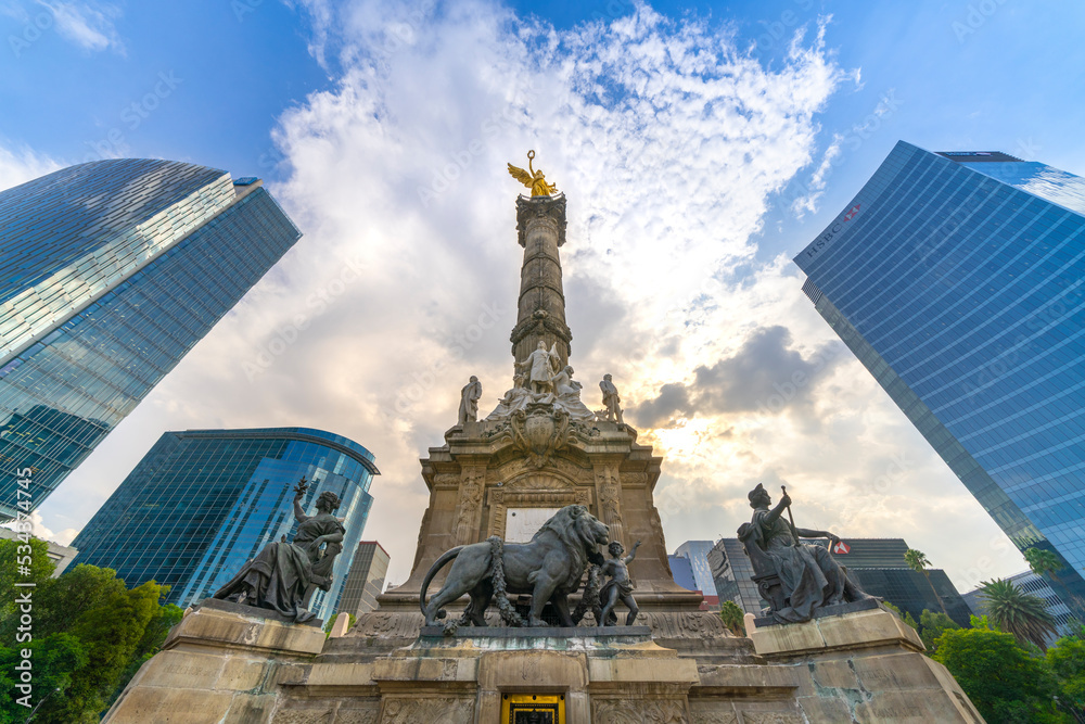 Mexico City, Mexico - August 31, 2018: Monumento a la Independencia, El ...