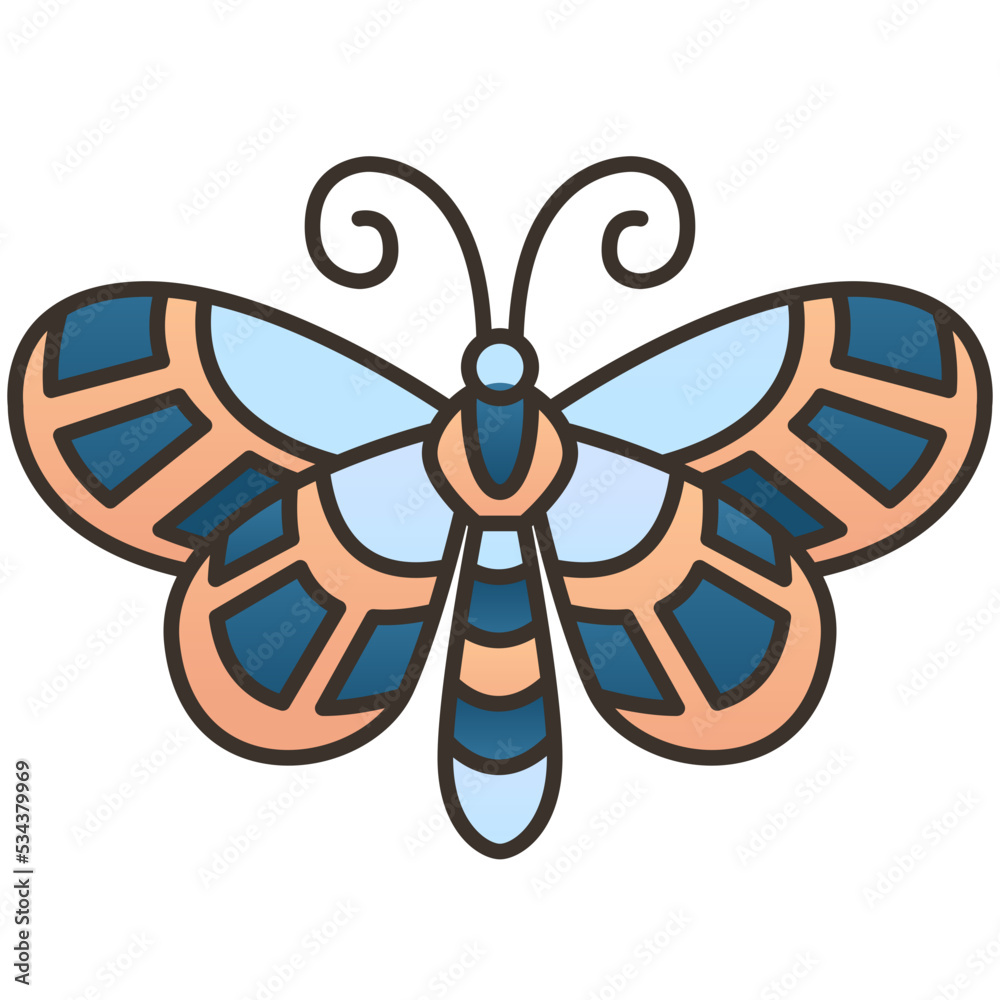 butterfly icon Stock Vector | Adobe Stock