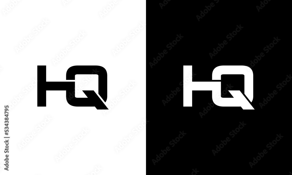 letter hq logo design Stock Vector | Adobe Stock