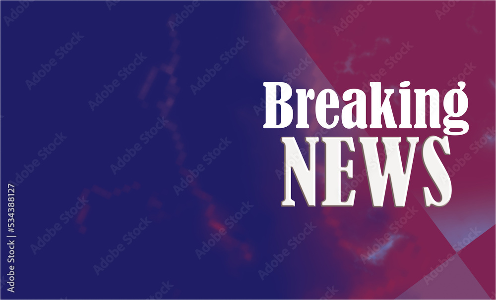 Blank frame breaking news. Digital world business breaking news concept ...