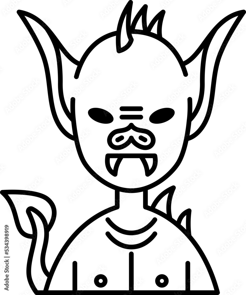 Chupacabra icon Stock Vector | Adobe Stock