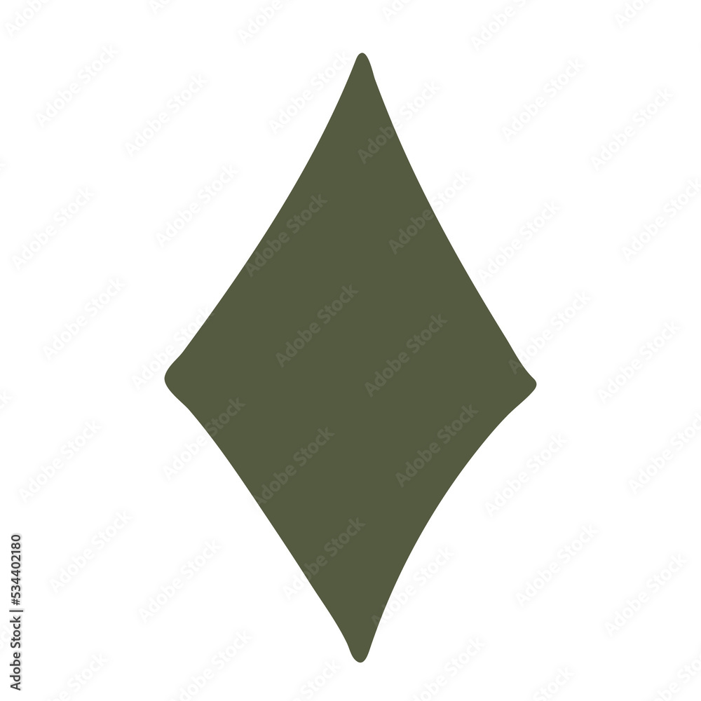 Rhombus shape vector illustration in bohemian design Stock Illustration ...