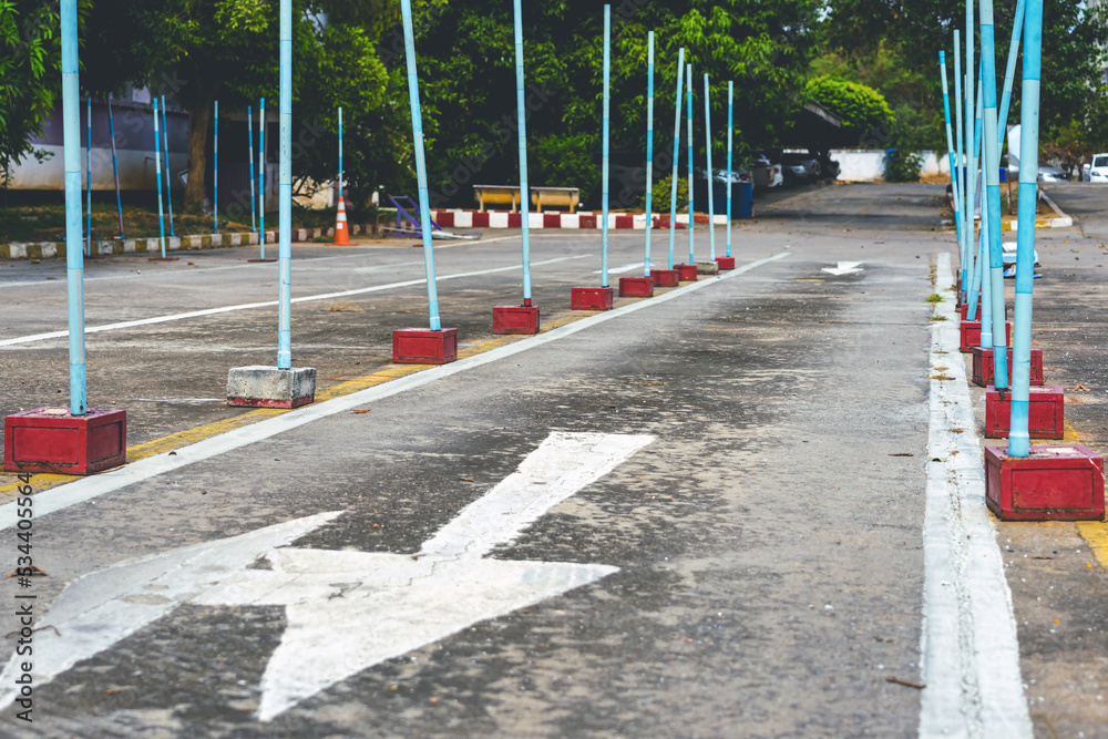 Driving test and training area with simulate test for driving license ...