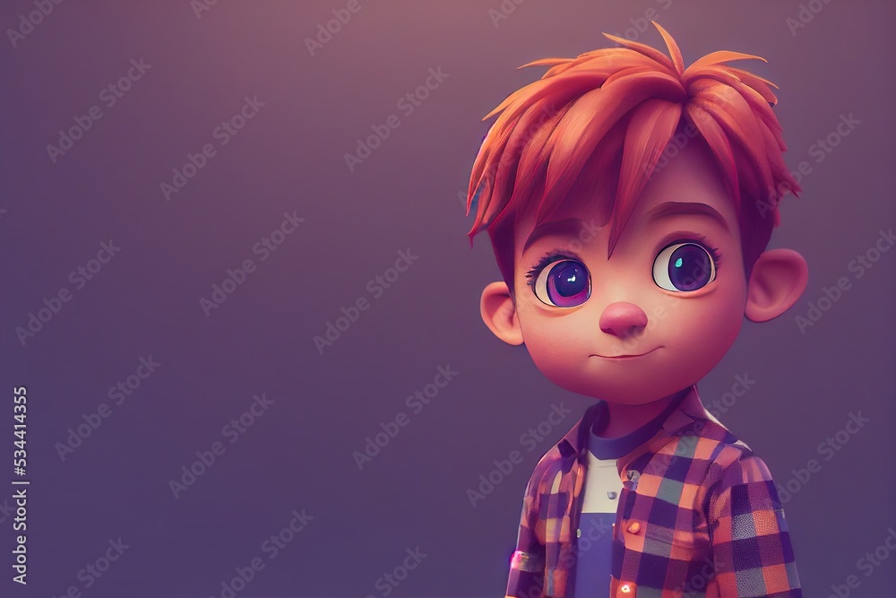 3D CGI animation-style children. Completely original image and ... 3D CGI animation-style children. Completely original image and ...