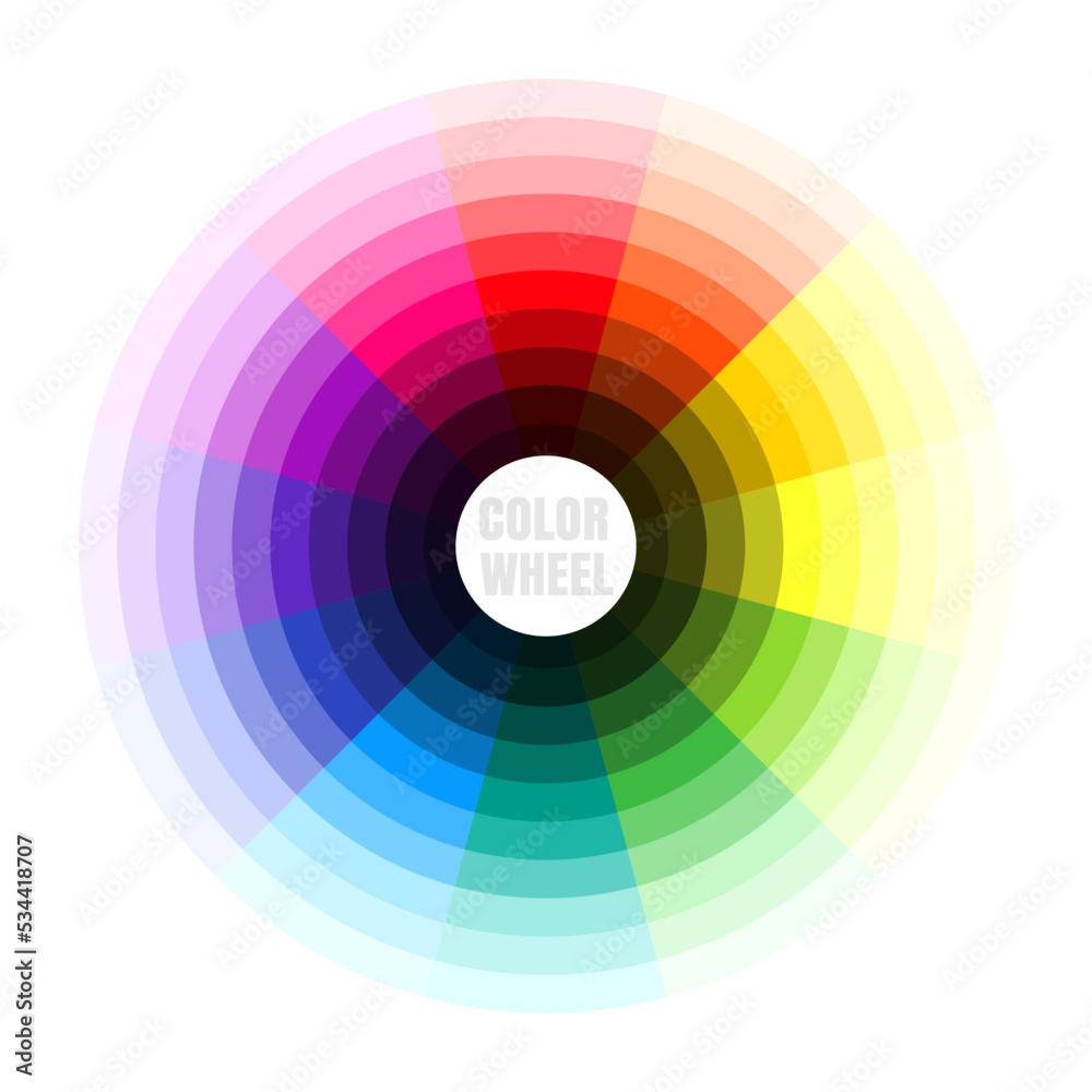 Color wheel. Vector illustration Stock Vector | Adobe Stock
