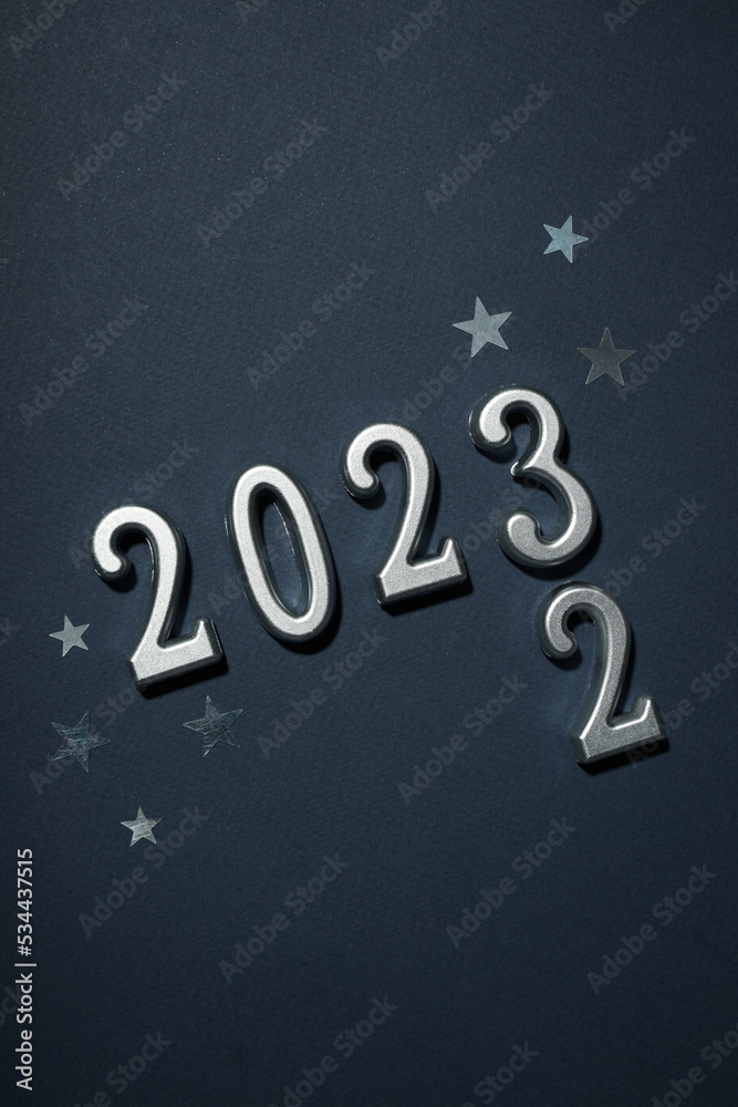 Concept of Change of year 2022 and 2023 Stock Photo | Adobe Stock