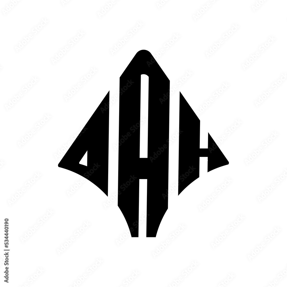 DAH logo. DAH letter. DAH letter logo design. DAH modern and creative ...