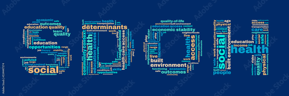 SDOH - social determinants of health - vector word cloud Stock Vector ...