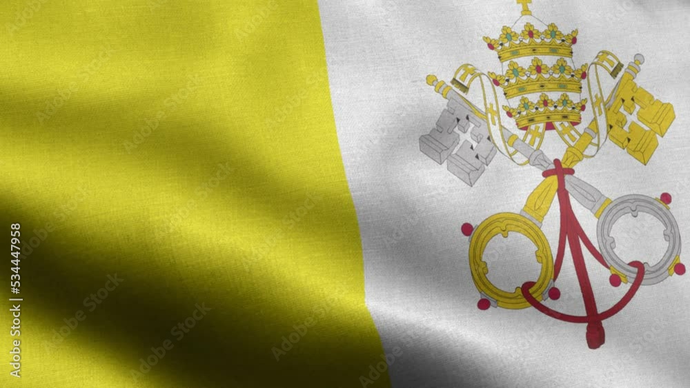 Flag Of Vatican City Holy See - Vatican City Holy See Flag High Detail ...