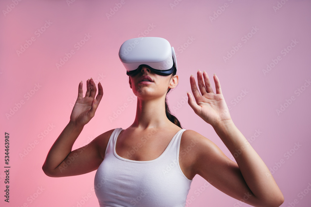 Looking around the metaverse Stock Photo | Adobe Stock
