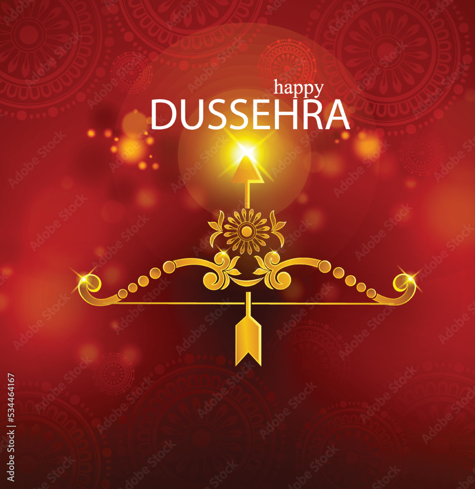Happy Dussehra festival of India. of Lord Rama killing Ravana Stock ...