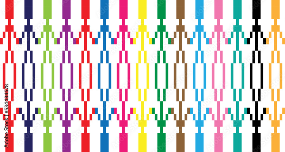 Border decoration pixel art vector. corner border design for Invitation ...