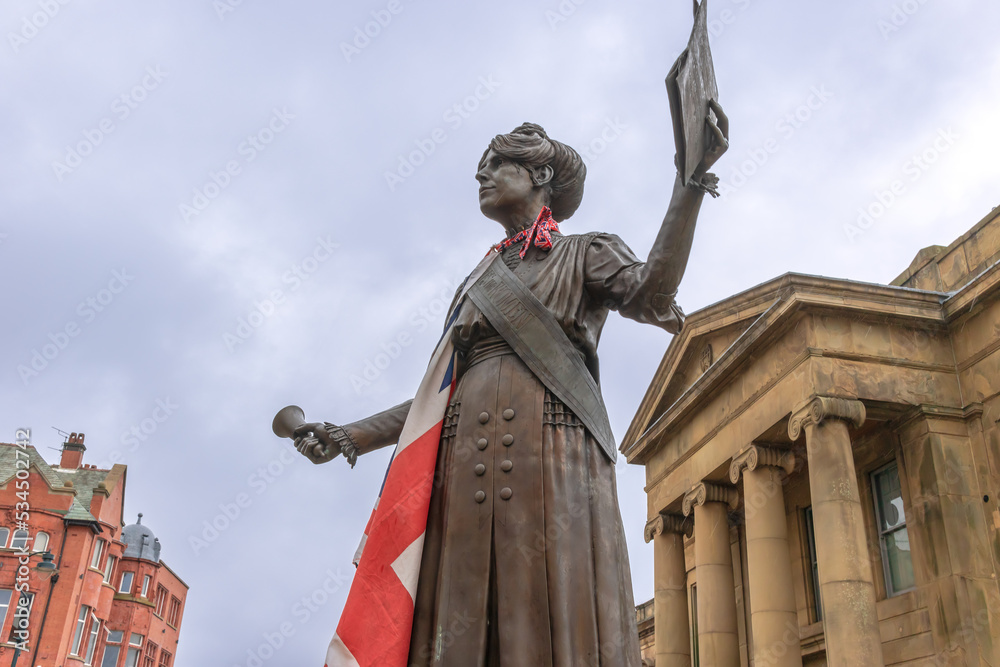 Bronze statue of Annie Kenny political activist and homegrown ...