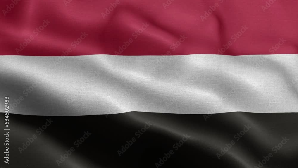 Flag Of Yemen - Yemen Flag High Detail - National flag Yemen wave ...