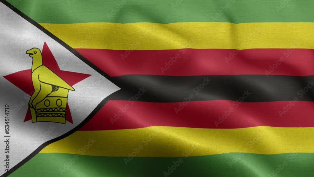 Flag Of Zimbabwe - Zimbabwe Flag High Detail - National flag Zimbabwe ...
