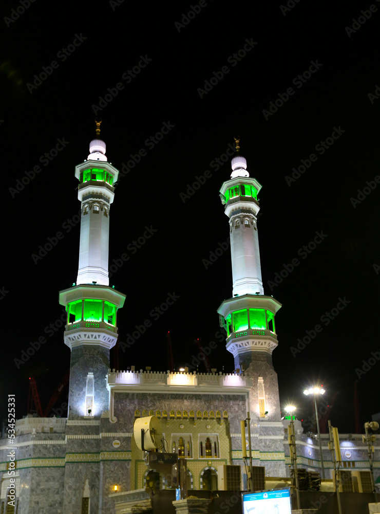 Holy Kaaba Gate Zamzam Tower Mecca, Saudi Arabia Stock Photo | Adobe Stock