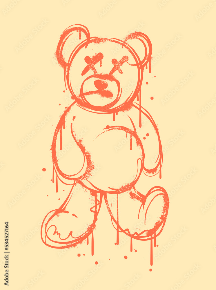 Angry Teddy Bear Drawing