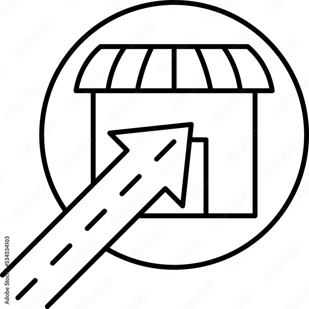 market icon Stock Vector | Adobe Stock