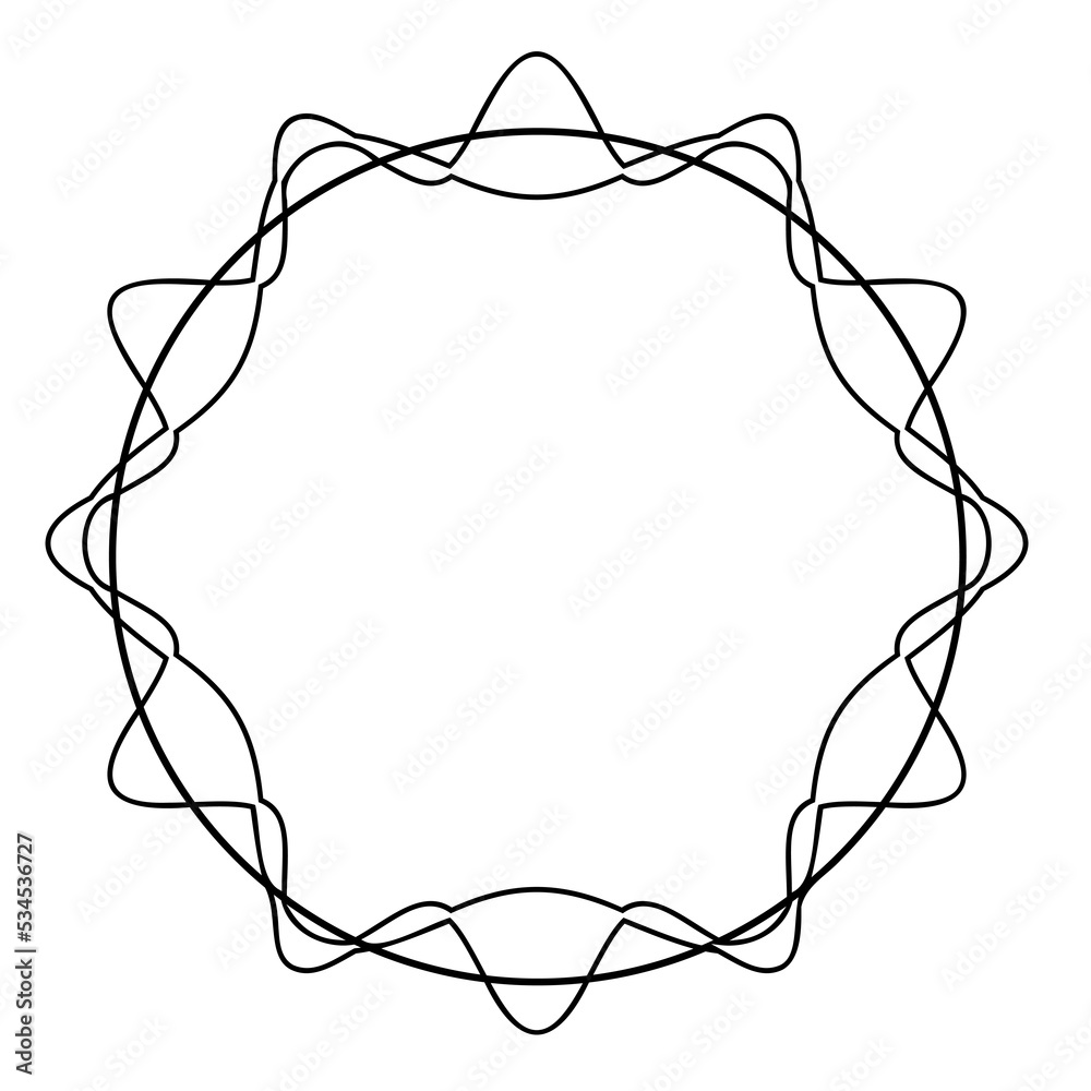 Circle frame. PNG with transparent background, for your picture, image ...