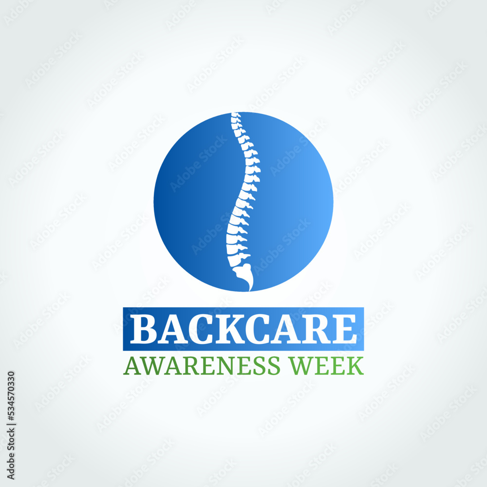 vector graphic of back care awareness week good for back care awareness ...