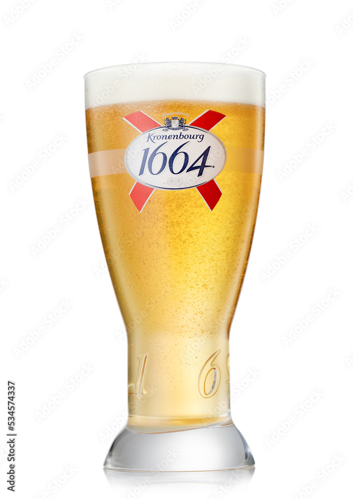 LONDON,UK - AUGUST 15,2022: 1664 Kronenbourg lager beer in original ...