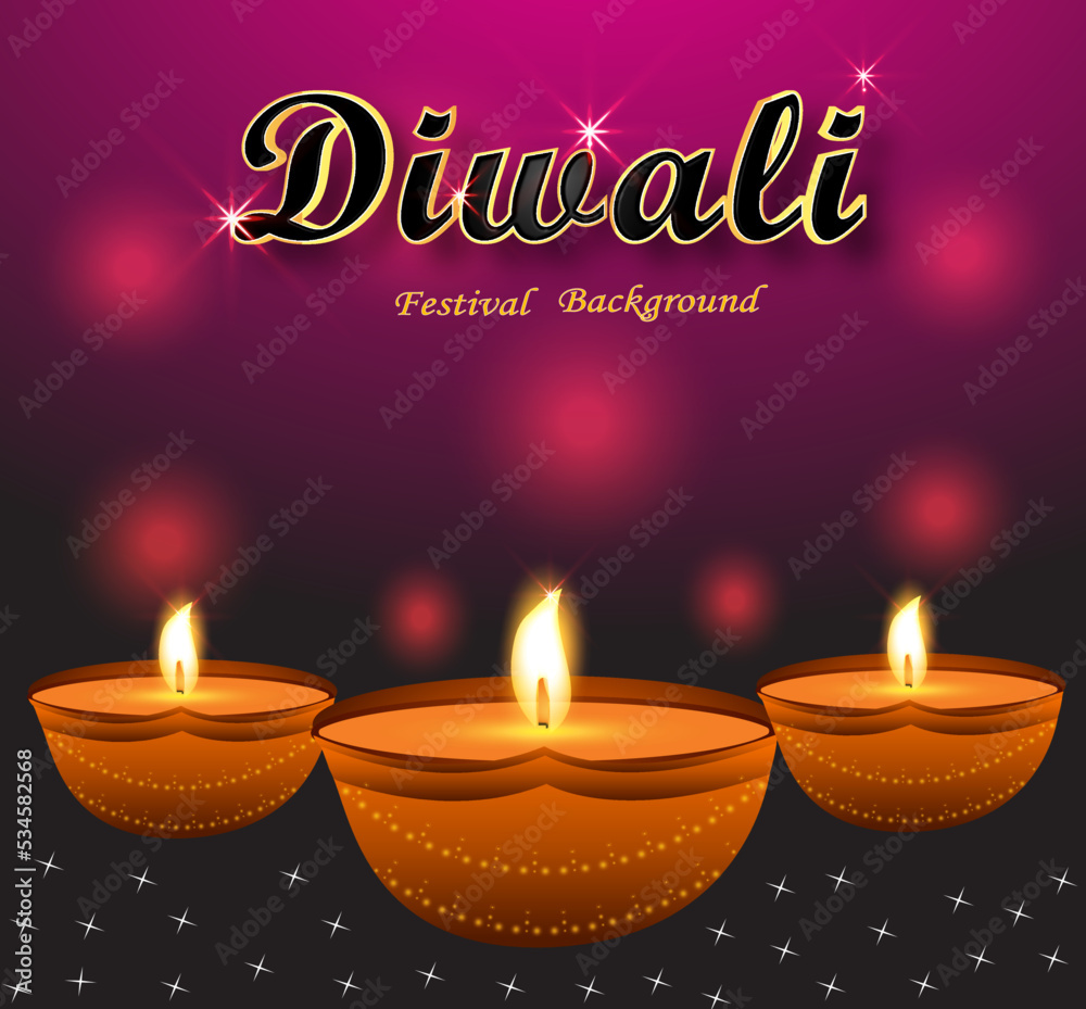 Diwali festival background design, excellent creating colorful ...