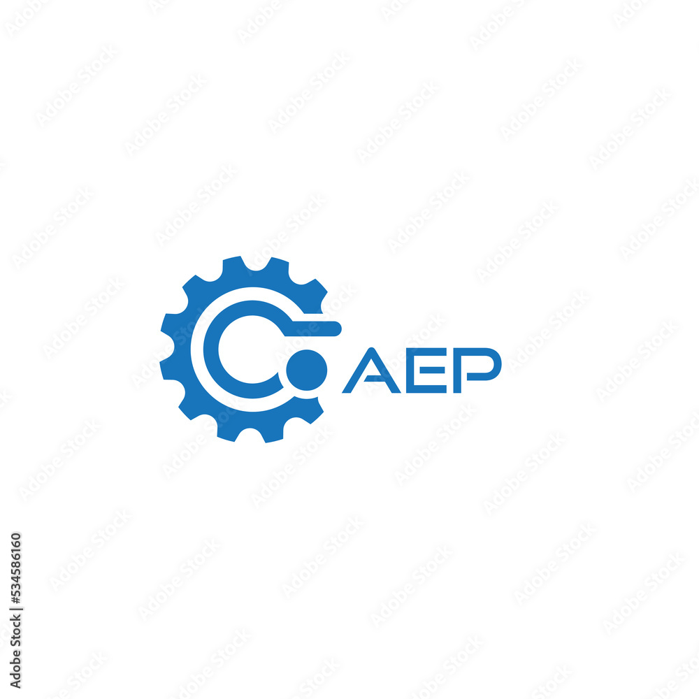 Vetor de AEP letter design for logo and icon.AEP typography for ...