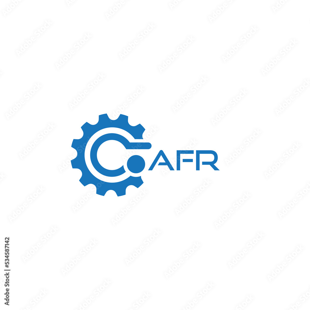 AFR letter design for logo and icon.AFR typography for technology ...