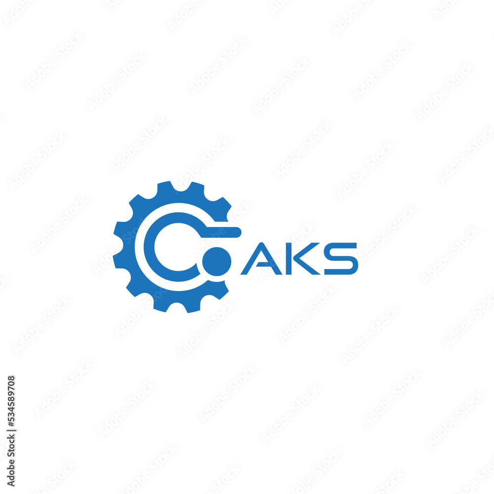 AKS letter design for logo and icon.AKS typography for technology ...
