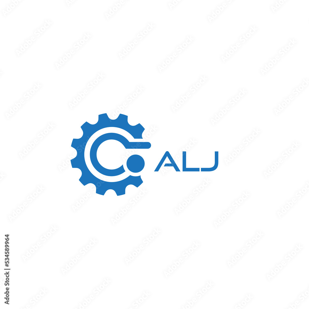 ALJ letter design for logo and icon.ALJ typography for technology ...