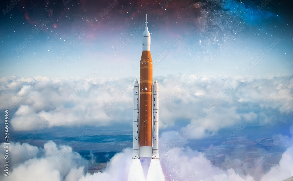 Poster Space rocket take off from Earth – Tableau | Europosters