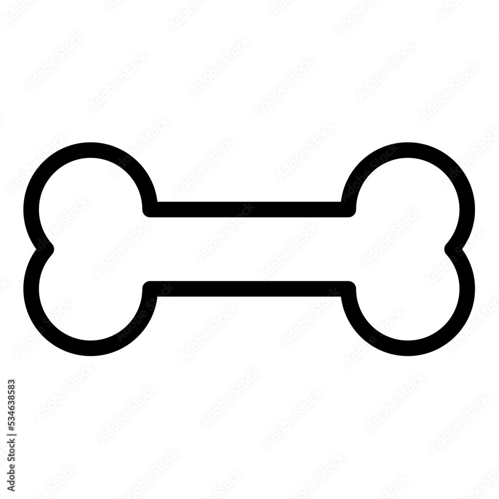 Dog Bone Clipart Outline