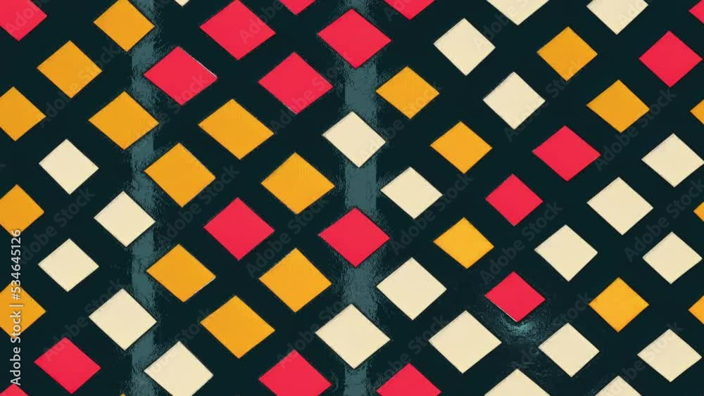 Plaid background, check seamless looping animation. fabric animation ...