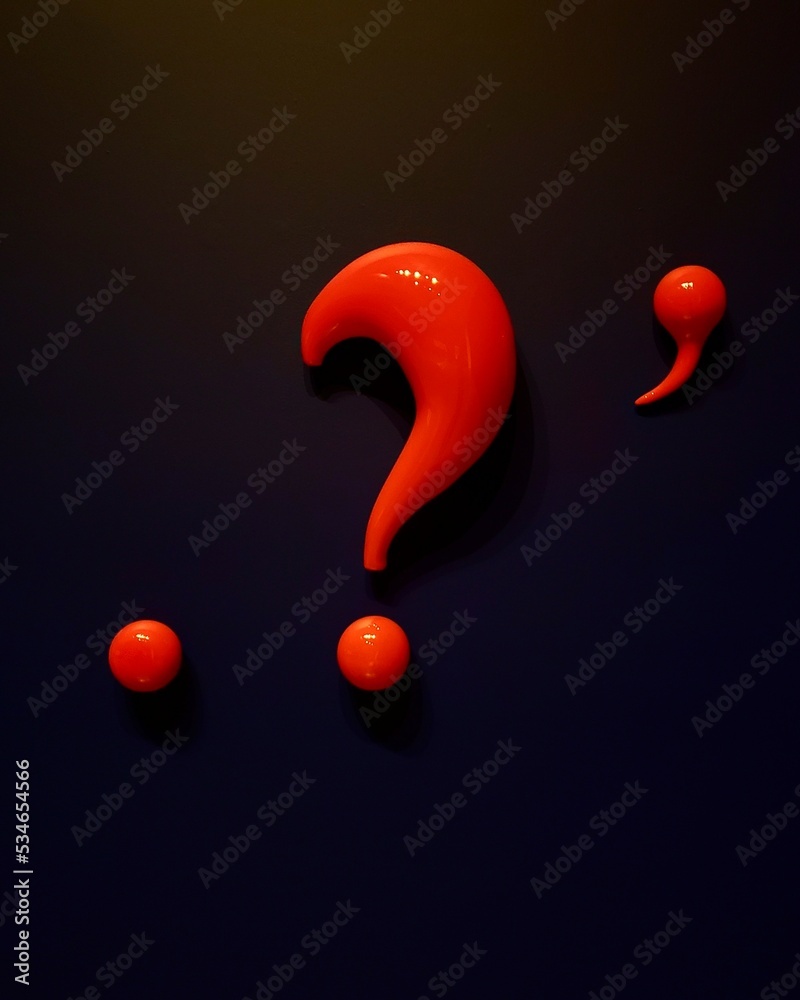 question mark and period Stock Illustration | Adobe Stock
