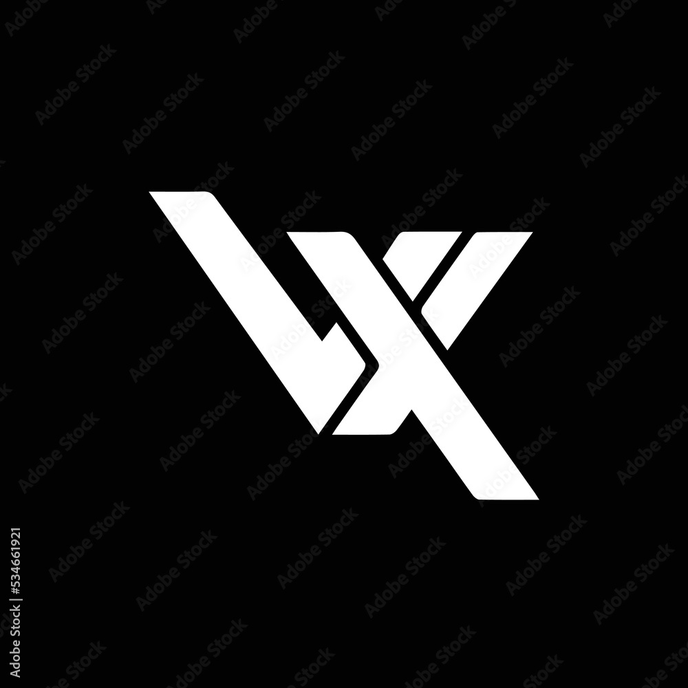 VX VX Logo Design, Creative Minimal Letter VX VX Monogram Stock Vector ...