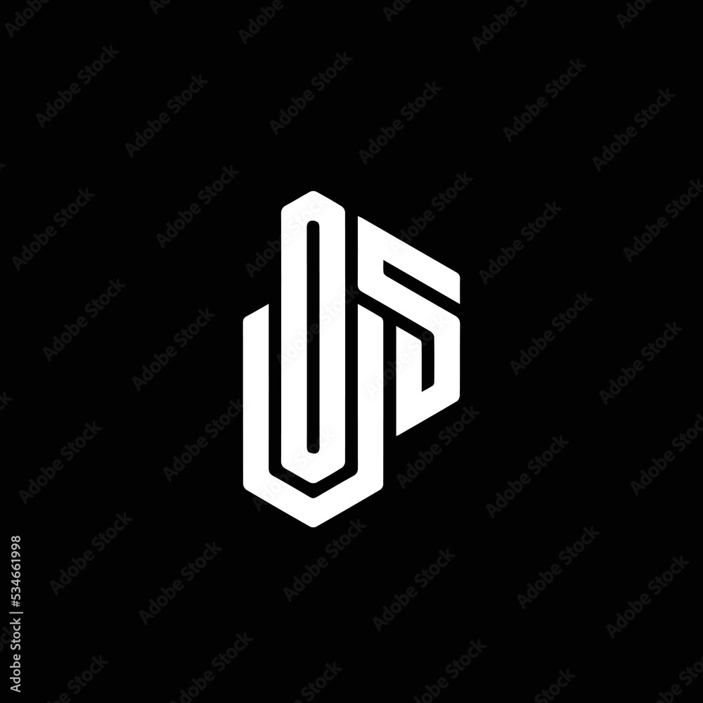 OUS OUS Logo Design, Creative Minimal Letter OUS OUS Monogram Stock ...