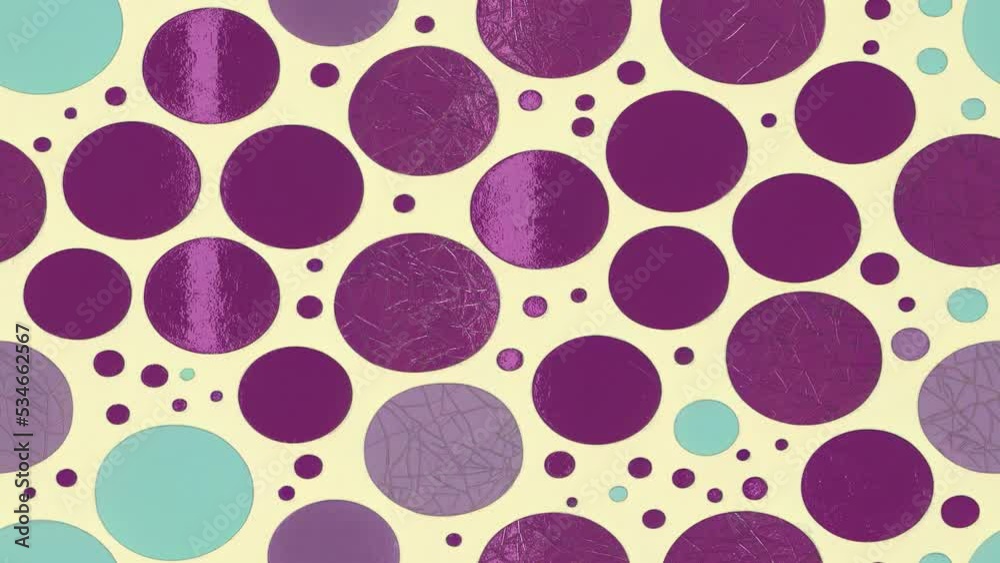 Vidéo Stock seamless looping animation inspired by retro wallpaper ...