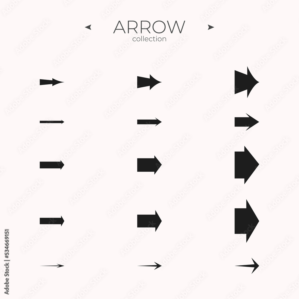 Arrow collection. Arrow vector icon set. Modern vector symbols. For ...