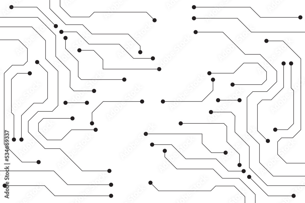 Abstract futuristic circuit board Illustration, Circuit board with ...