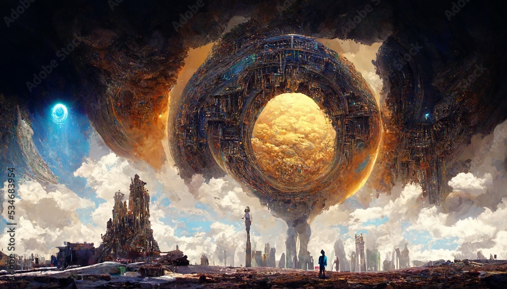 incredible fantastic backdrop, fantasy landscape, beautiful abstract ...