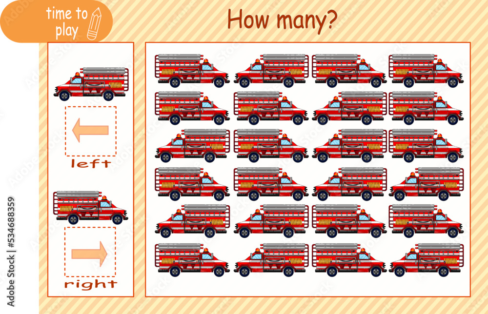 Vetor do Stock: children's educational game, tasks. count how many ...