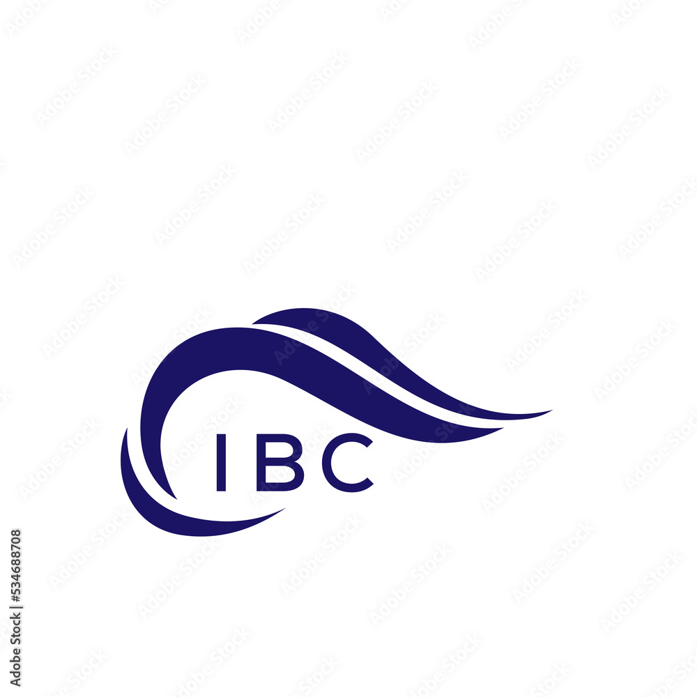 IBC letter logo. IBC blue image on white background. IBC Monogram logo ...