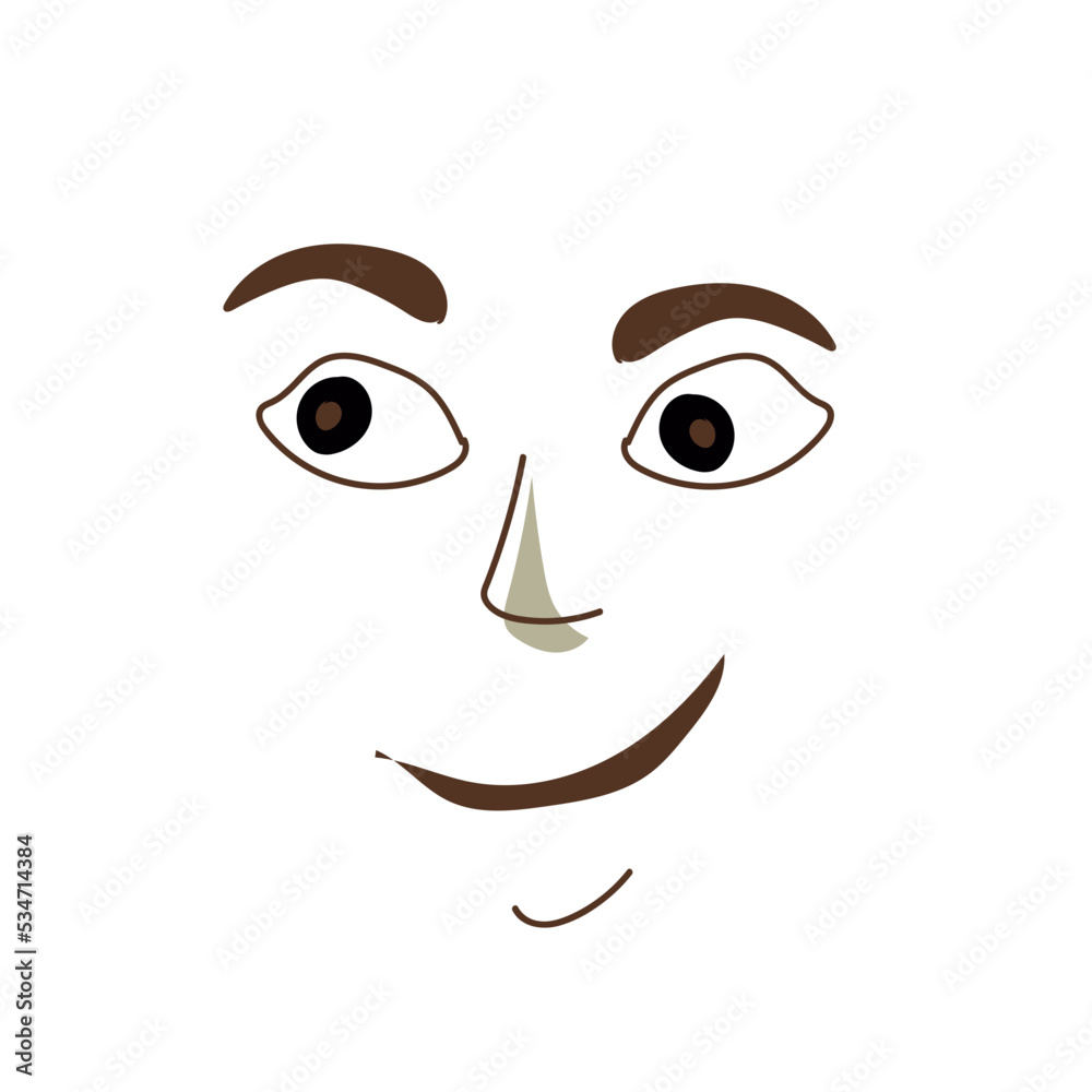 Chibi boy Face Expression Stock Vector | Adobe Stock