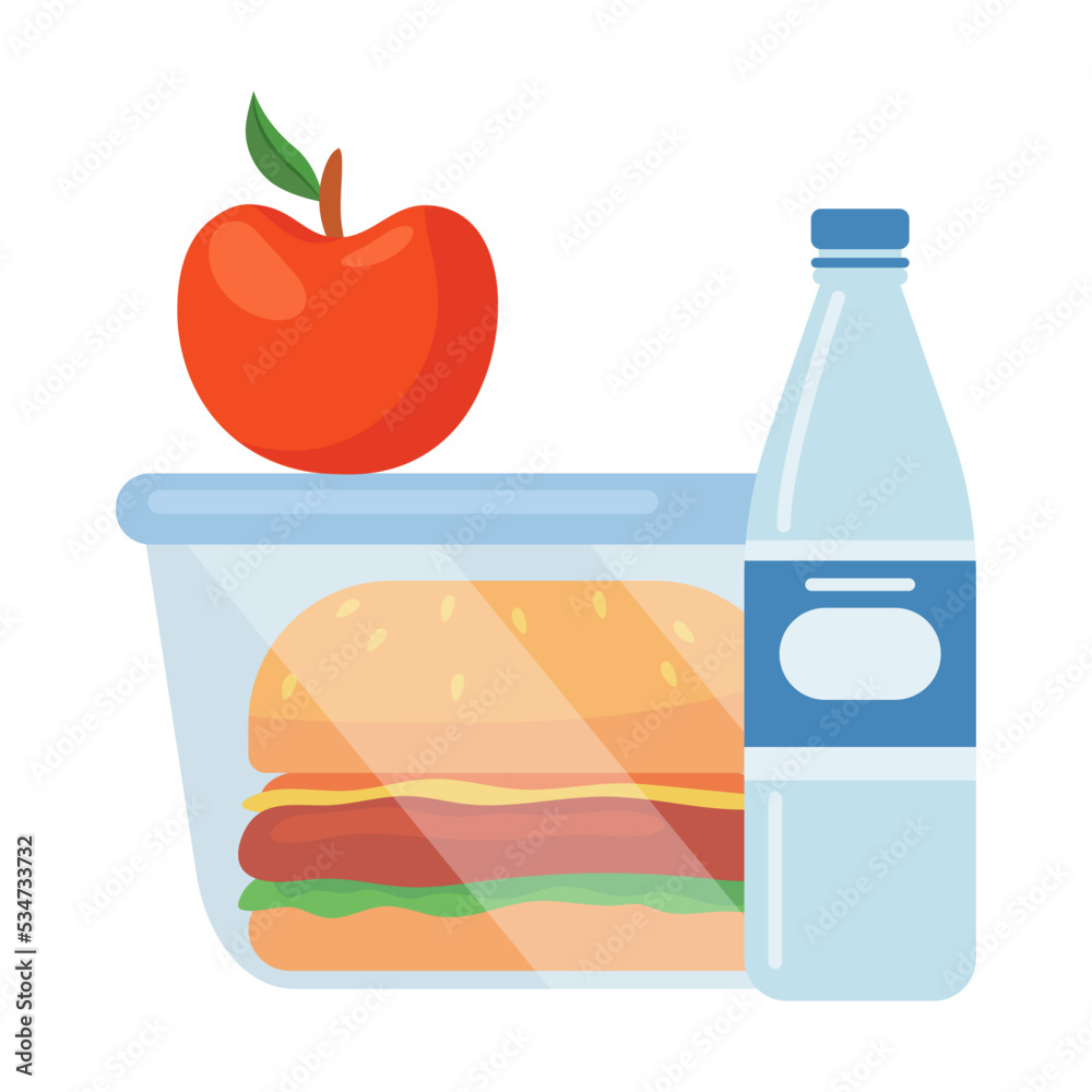 Healthy Lunchbox Clipart