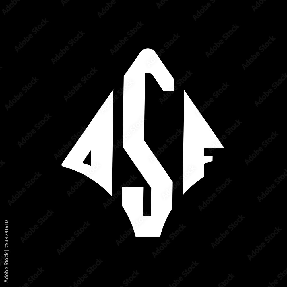 DSF logo. DSF letter. DSF letter logo design. DSF modern and creative ...