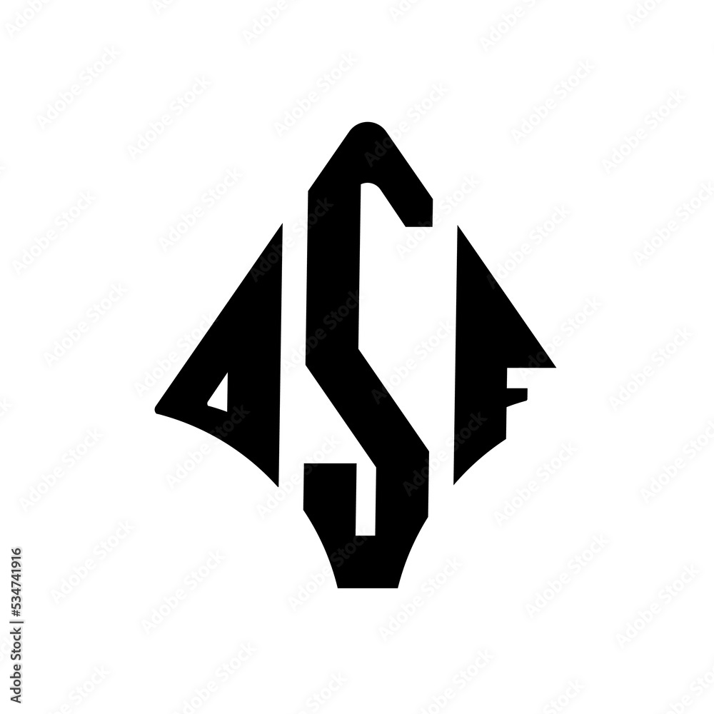 DSF logo. DSF letter. DSF letter logo design. DSF modern and creative ...
