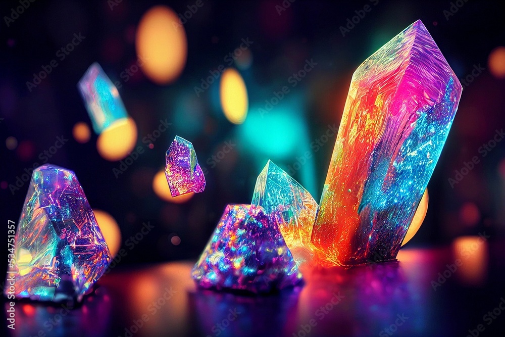 Rainbow Crystals Wallpaper