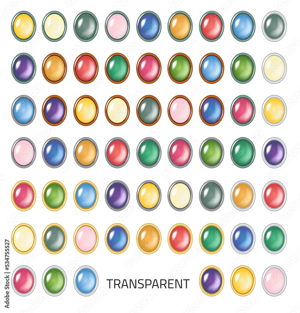 PNG transparent translucent gems collection, color gemstones and ...