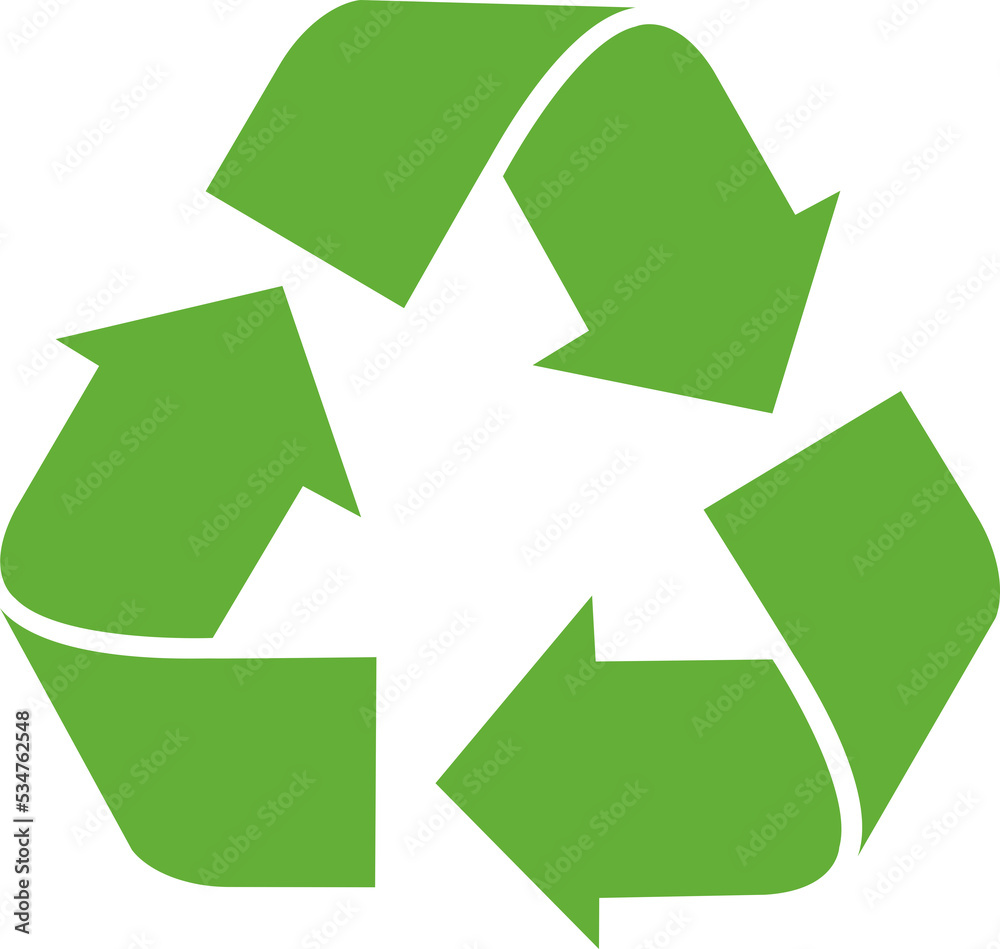 green recycle logo Stock Illustration | Adobe Stock