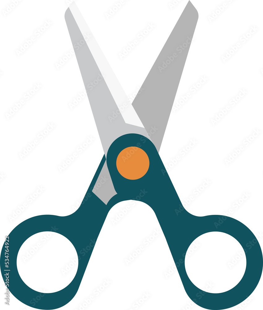 cartoon scissors Stock Illustration | Adobe Stock